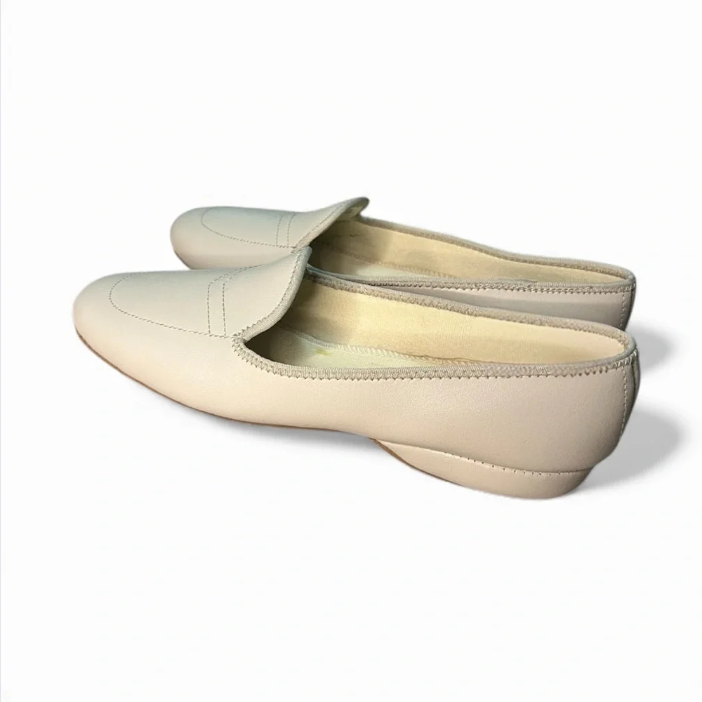Daniel Green | Shoes | David Green Ivory Leather Loafers For Women ...